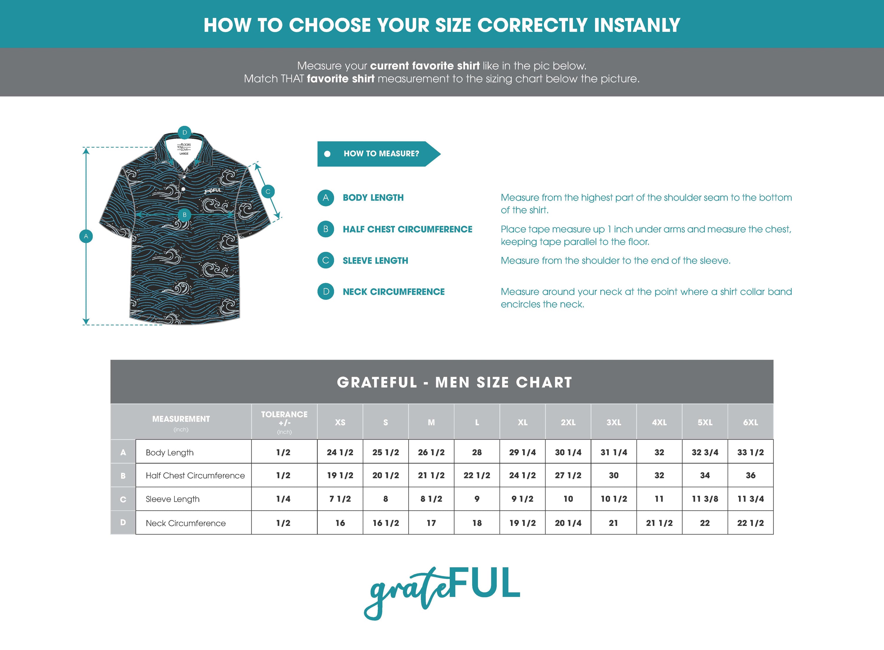 Size Guide – GrateFUL